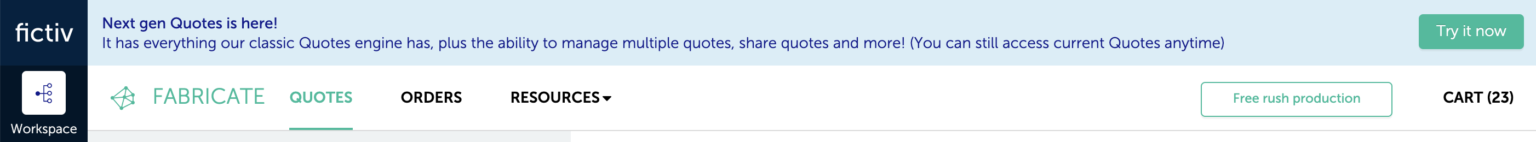 Welcome to our Next Generation Quotes Experience - Fictiv