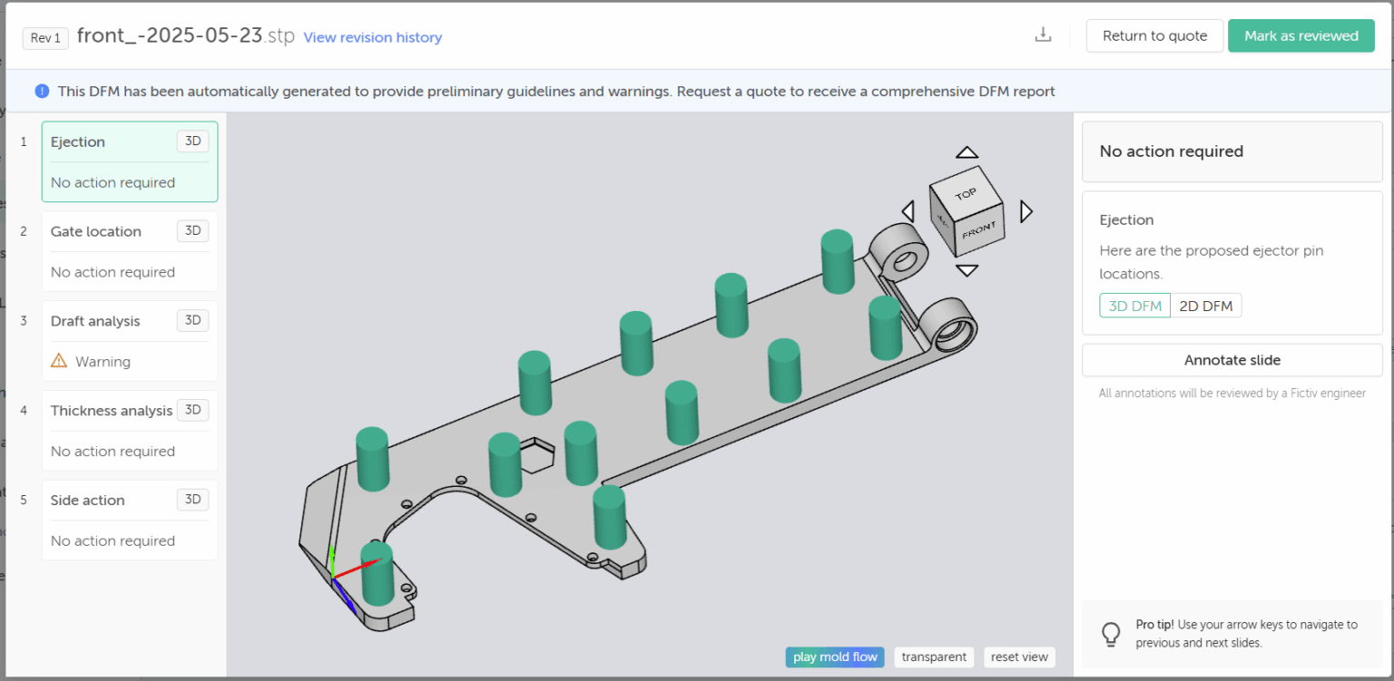 Exciting Update! Fictiv’s Injection Molding Platform Experience - Fictiv
